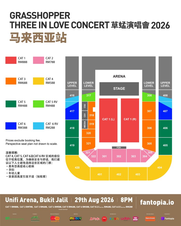 草蜢《GRASSHOPPER THREE IN LOVE CONCERT》演唱会 2026 @ Unifi Arena | BIGCOWFM ...